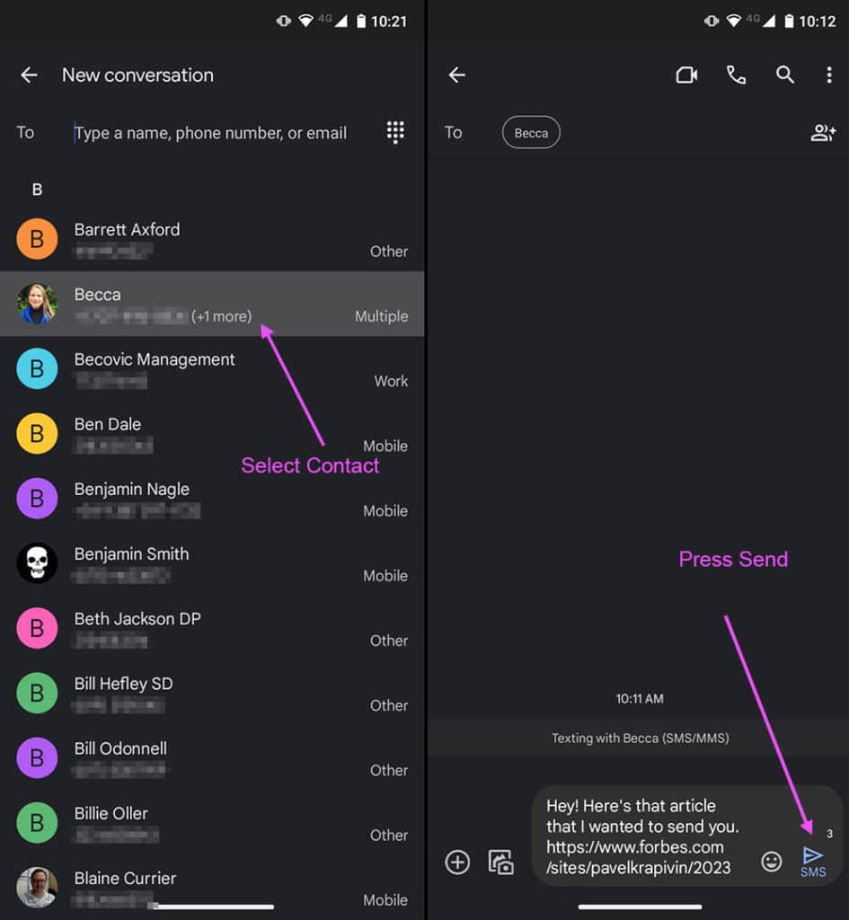 How to Forward a Text Message to Any Device — LinkedPhone