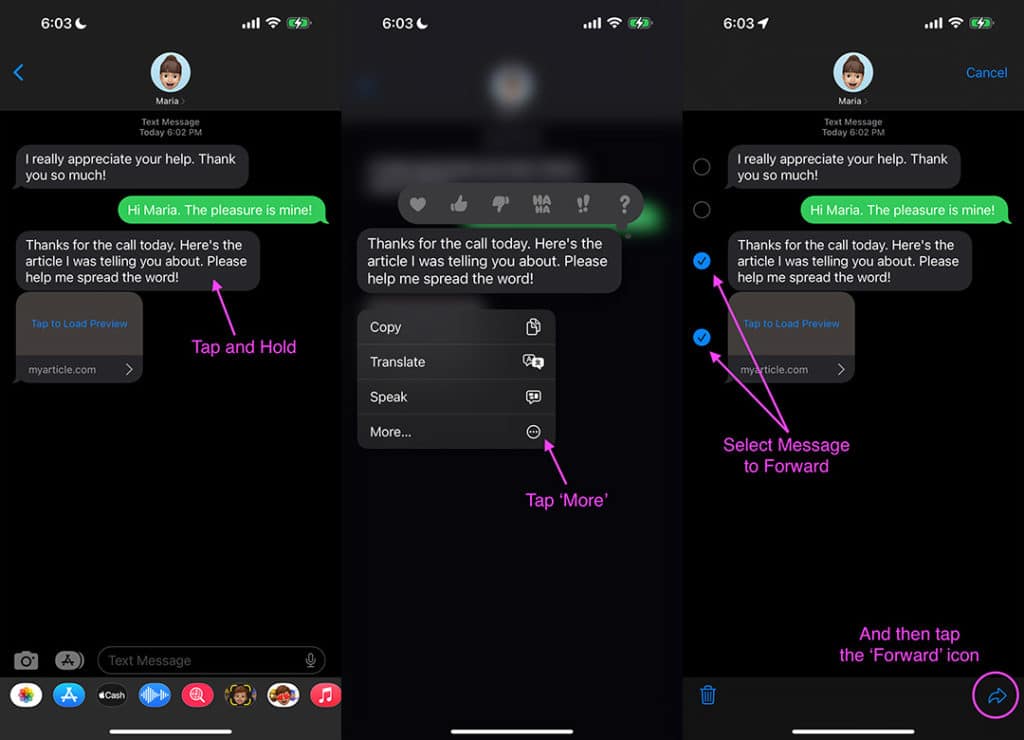 How to Forward a Text Message to Any Device — LinkedPhone