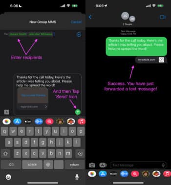 How to Forward a Text Message to Any Device — LinkedPhone